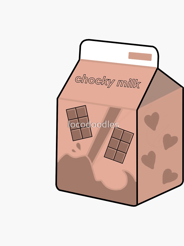 "Chocky Milk" Sticker for Sale by locodoodles | Redbubble