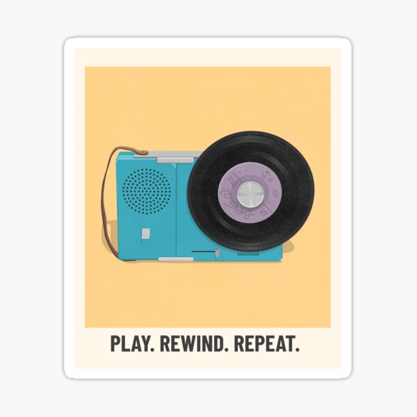 "Play. Rewind. Repeat., Auditory Processing Disorder" Sticker by ...