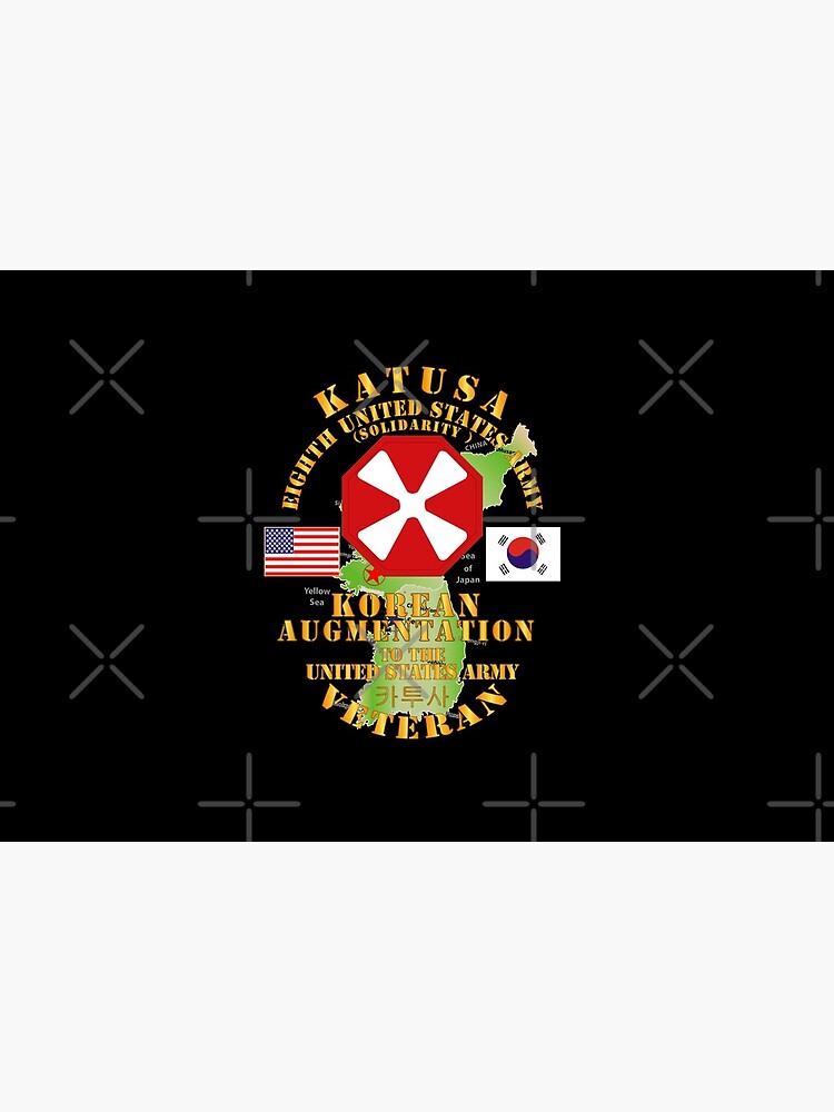 "Army - KATUSA - 8th Army w Korea Map Green" Mask for Sale by ...