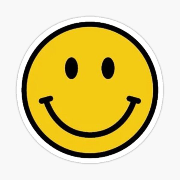 "big smiley face" Sticker by kjcookie | Redbubble