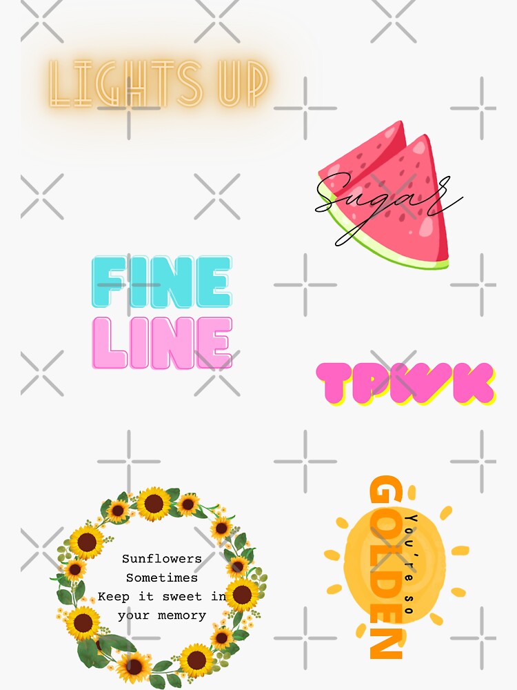 "FINE LINE ALBUM HARRY STYLES" Sticker for Sale by pinecactus06 | Redbubble