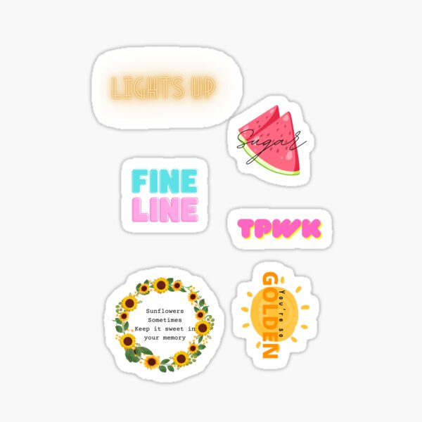 "FINE LINE ALBUM HARRY STYLES" Sticker for Sale by pinecactus06 | Redbubble
