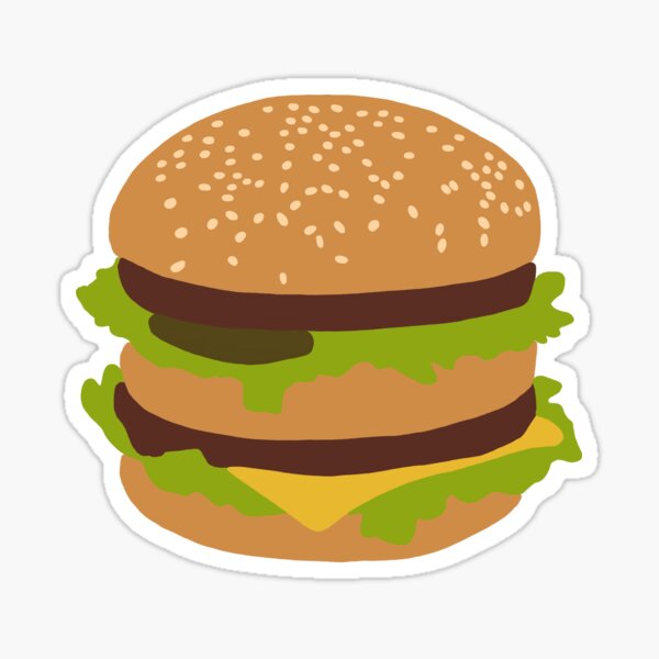 "Big Mac " Sticker for Sale by Zoesmidt03 | Redbubble