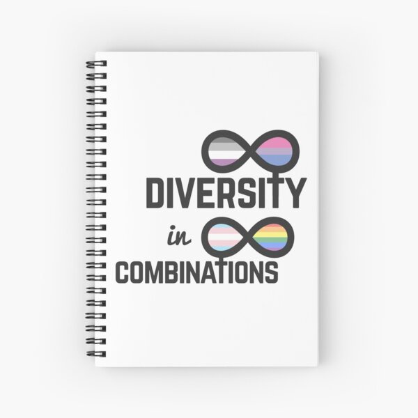 "Infinite Diversity in Infinite Combinations" Spiral Notebook by ...