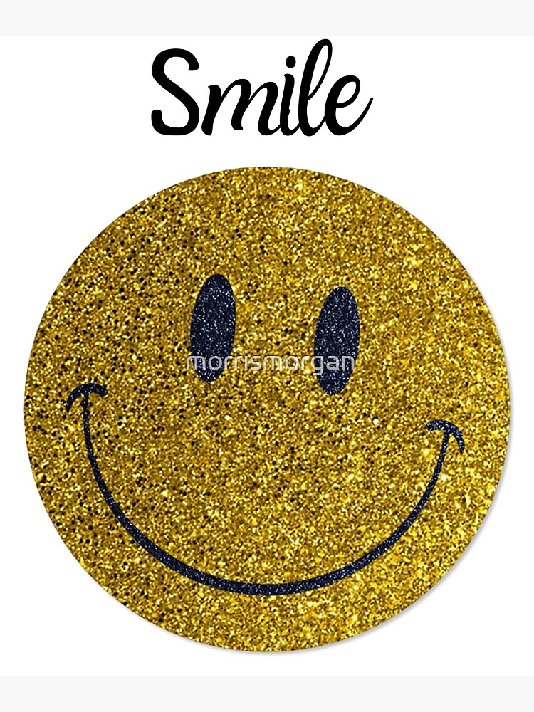 "gold smiley face" Art Print by morrismorgan | Redbubble