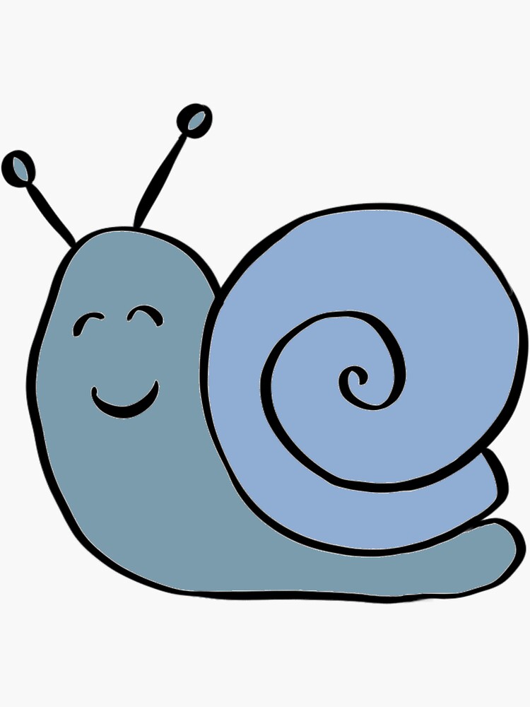 "Happy Snail" Sticker for Sale by lillyhummer | Redbubble