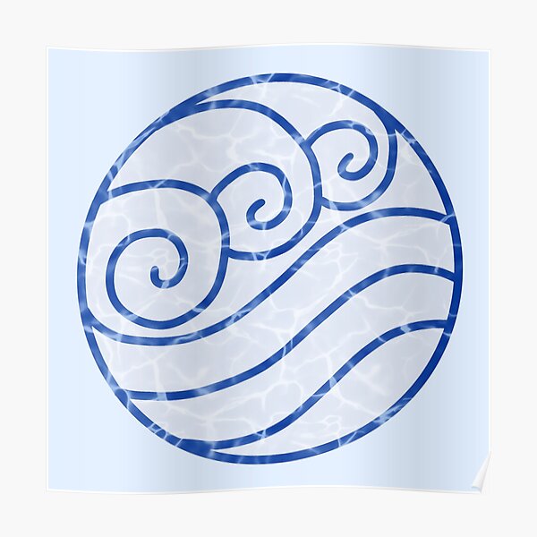 "Avatar - Waterbending Symbol" Poster by LegendOfLindsay | Redbubble