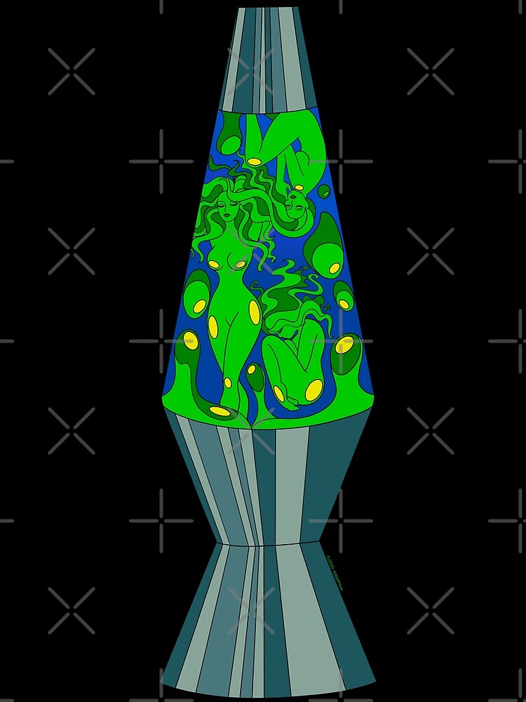 Lava lamp lady blue green Premium Matte Vertical Poster sold by Ian ...