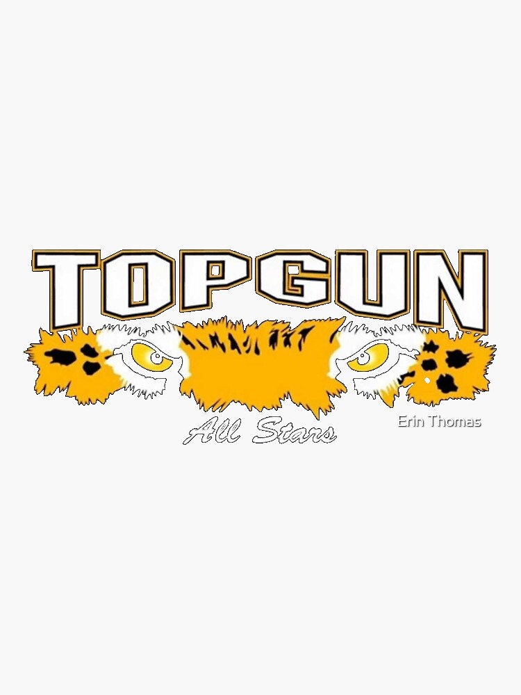 "Top Gun Sticker" Sticker by Erinthomasx | Redbubble