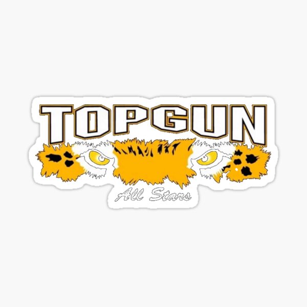 "Top Gun Sticker" Sticker by Erinthomasx | Redbubble