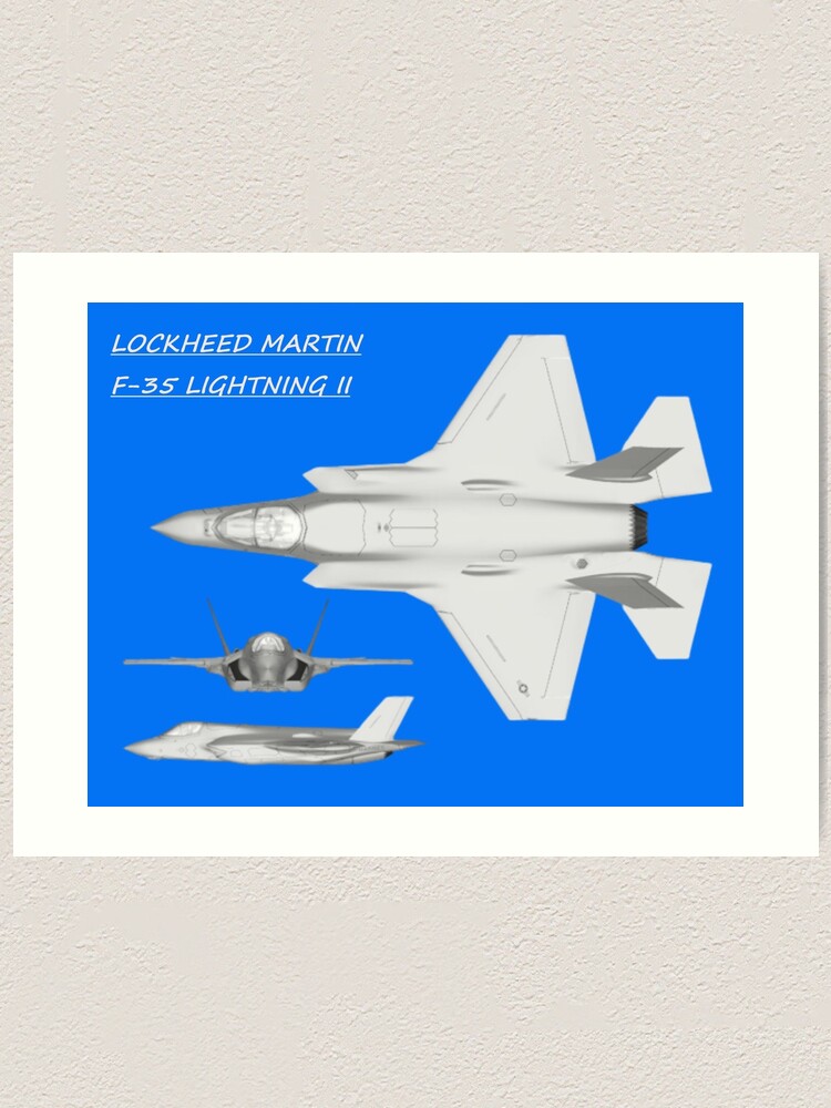 "Lockheed Martin F-35 Lightning II, Joint Strike Fighter" Art Print by ...