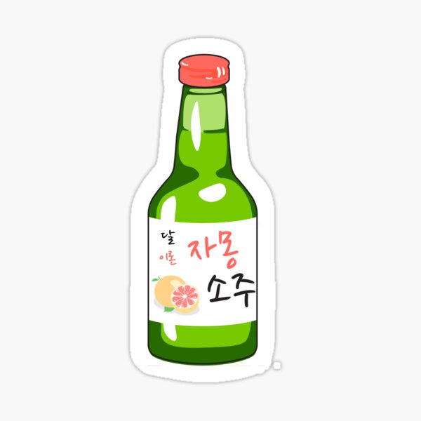 Decals & Skins Strawberry and Grape Soju Korean Drink Asian Drink ...