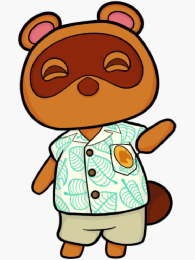 "Tom Nook sticker" Sticker by skylynnmedina | Redbubble
