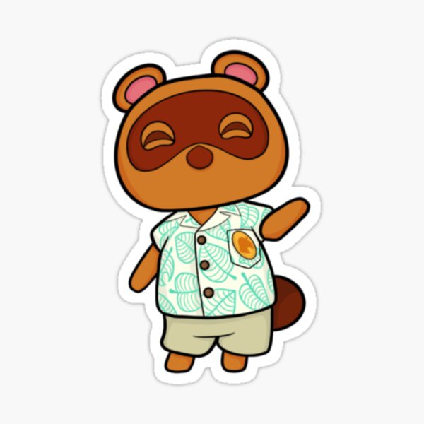 "Tom Nook sticker" Sticker by skylynnmedina | Redbubble