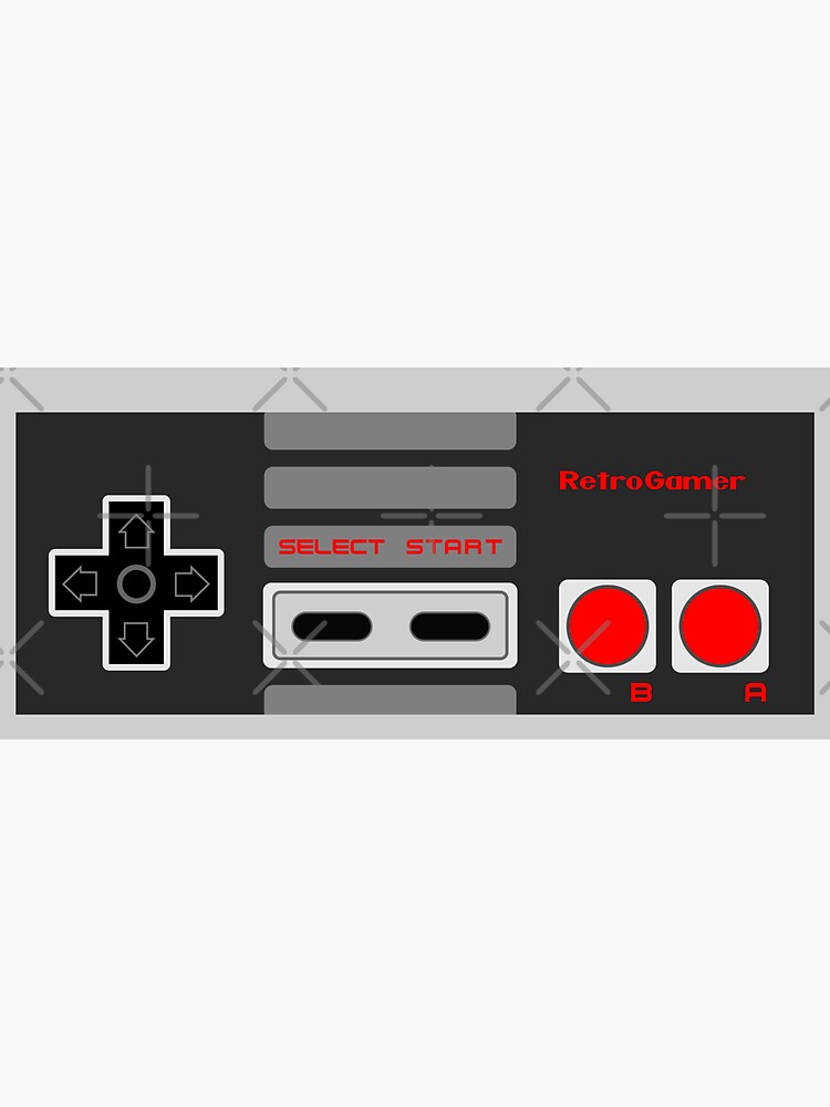 "8-Bit Retro Gamer - Controller" Sticker by -TheGamingGeeks | Redbubble