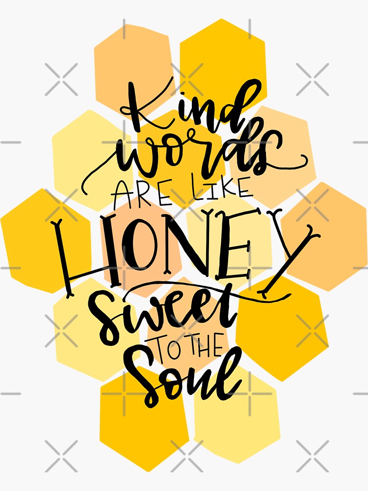 "Kind Words" Sticker for Sale by Jennaross8 | Redbubble