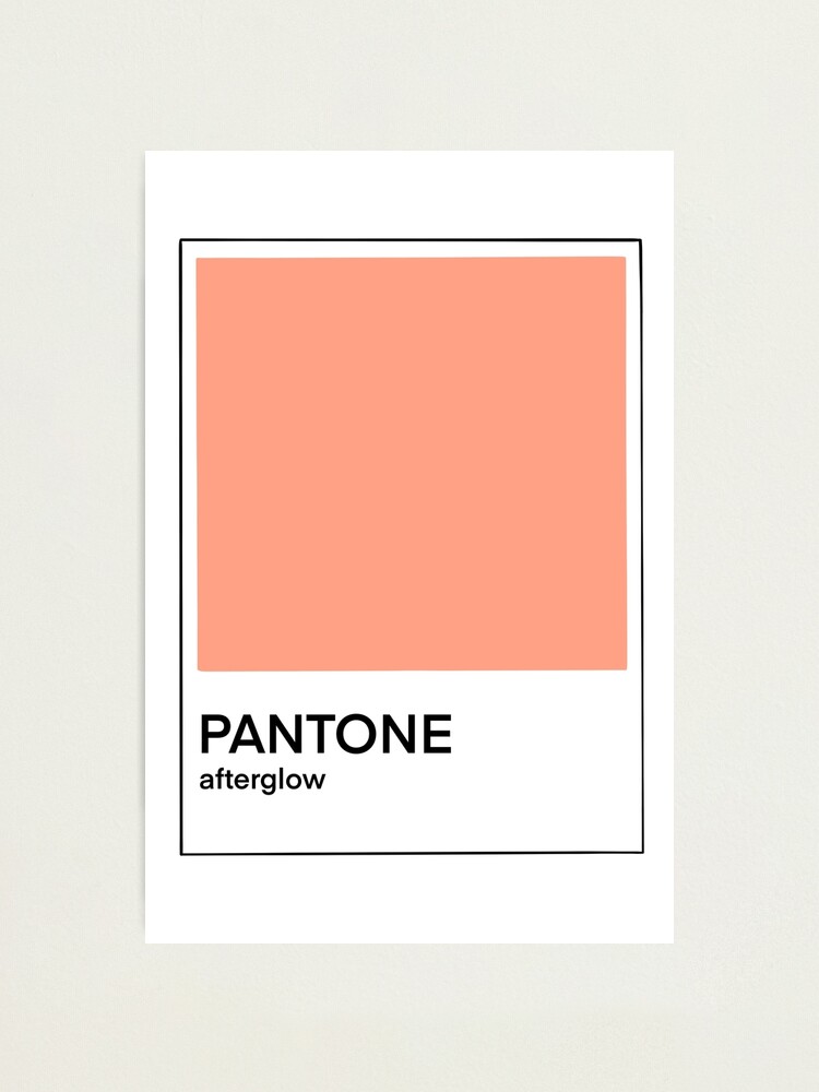 "Afterglow Pantone Color Swatch- Taylor Swift" Photographic Print by ...