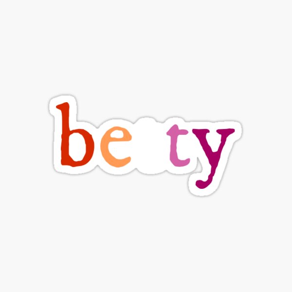 "betty" Sticker by natsart8 | Redbubble