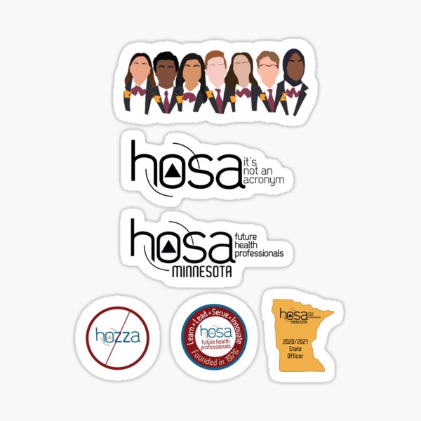 "MN HOSA sticker sheet" Sticker by TheColorfulDuck | Redbubble