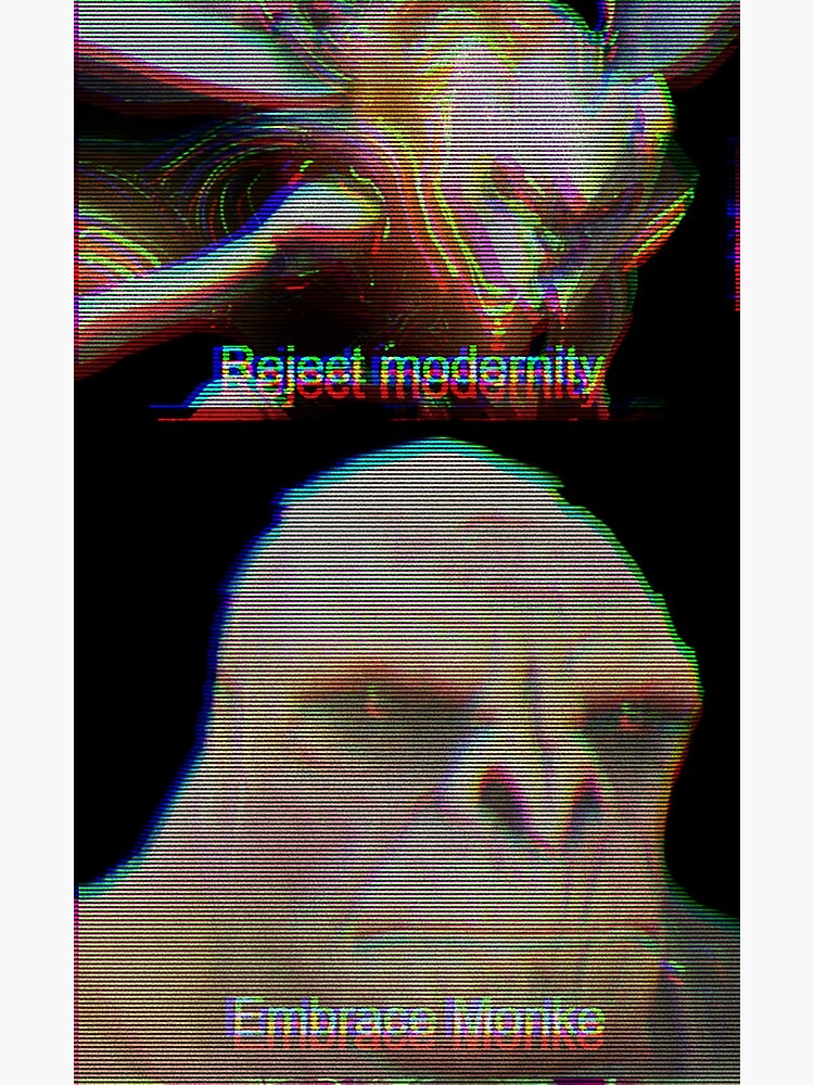 "Halo Monke Fashwave Meme" Canvas Print by shitpostanon | Redbubble