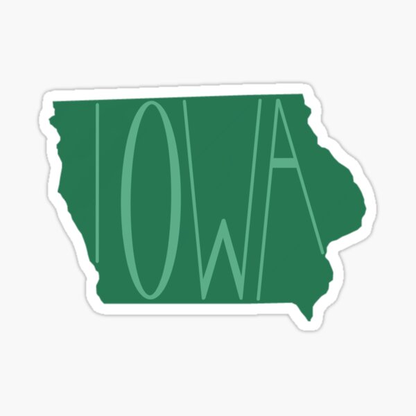 "State of Iowa" Sticker by nickcable | Redbubble