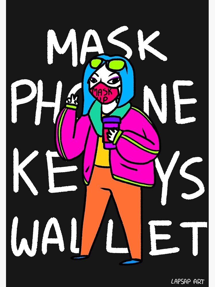 Póster «Máscara de lista de verificación» de lapsap-art | Redbubble