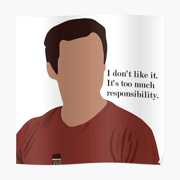"Nick Miller Responsibility" Poster for Sale by KJB22 | Redbubble