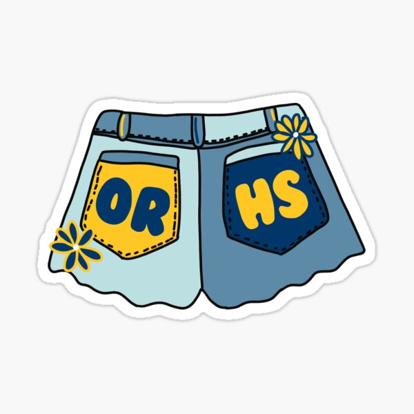 "ORHS jean short sticker" Sticker for Sale by saylenesolution | Redbubble