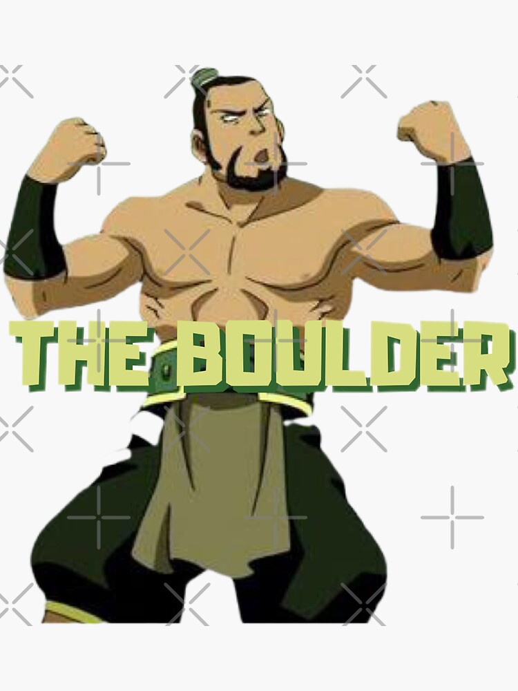 "the boulder avatar the last airbender" Sticker for Sale by ...