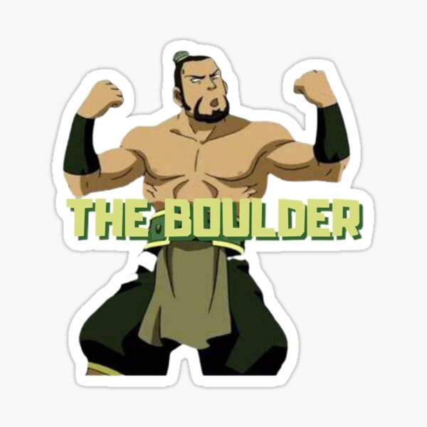 "the boulder avatar the last airbender" Sticker for Sale by ...