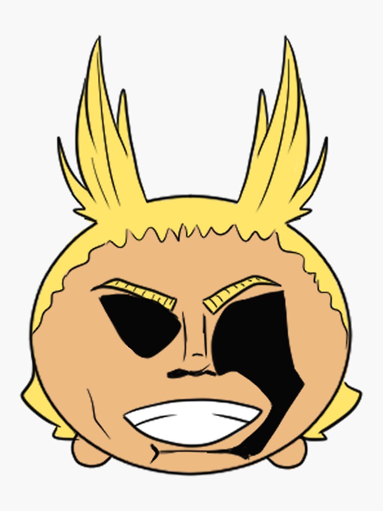 "Cute All Might Chibi" Sticker by haha-what | Redbubble