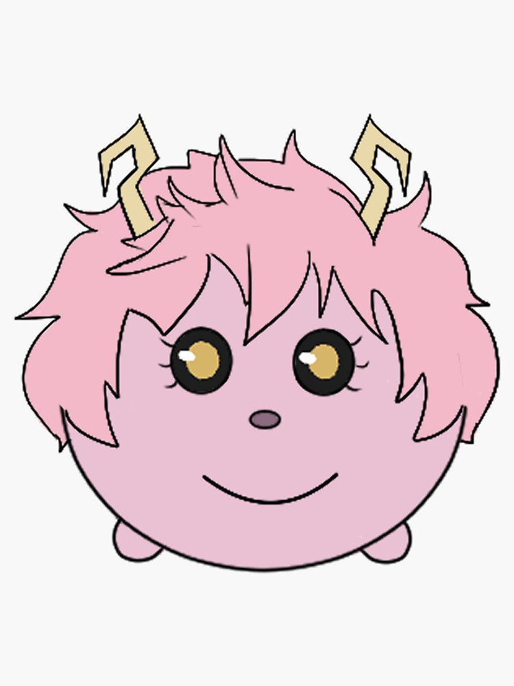 Pegatina «Linda Mina Ashido Chibi» de haha-what | Redbubble