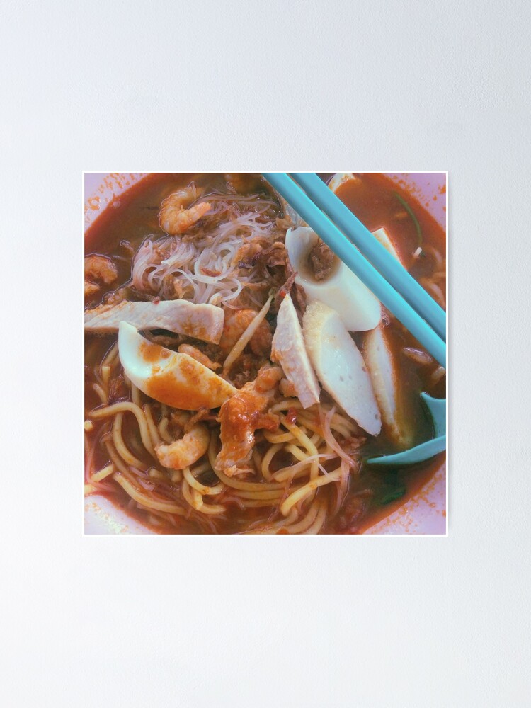 "Penang Prawn Mee " Poster by hockeng | Redbubble