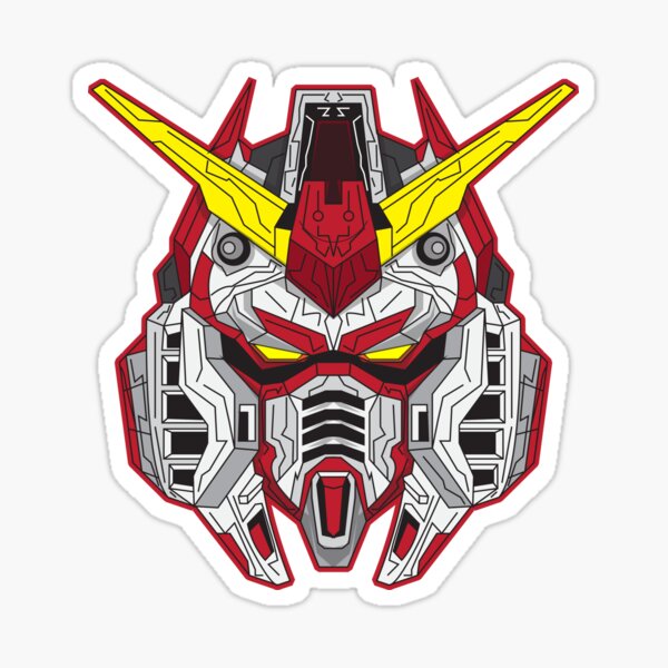 "mecha mobile suit warrior " Sticker for Sale by Fafl-Studio | Redbubble