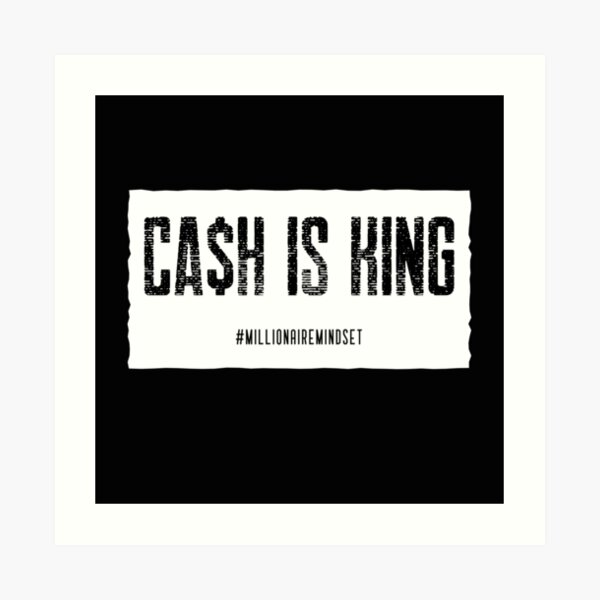 "Cash is King Logo" Art Print by Robert-Hurst | Redbubble