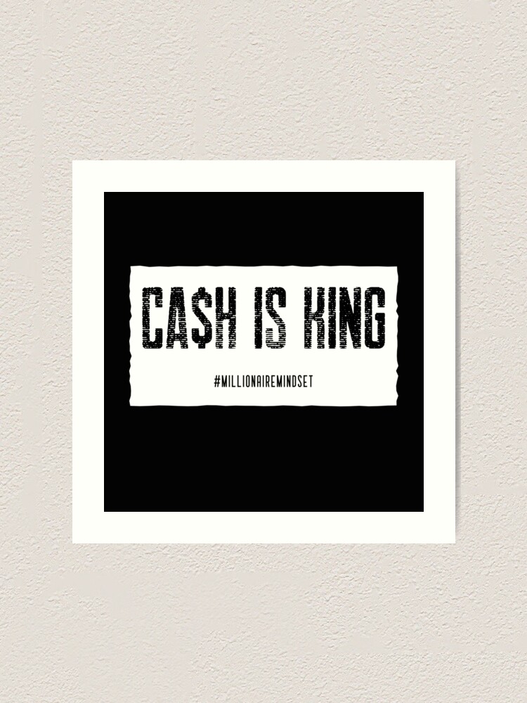 "Cash is King Logo" Art Print by Robert-Hurst | Redbubble