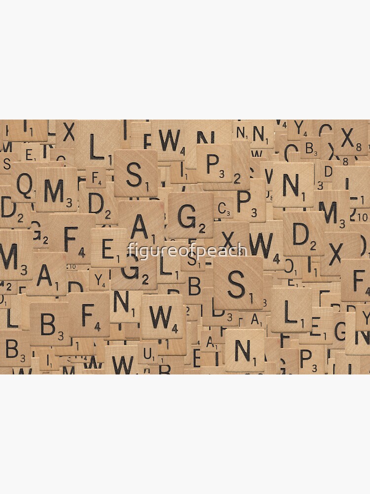 "Scrabble Mask Protection Words Alphabet Nerd " Sticker for Sale by ...