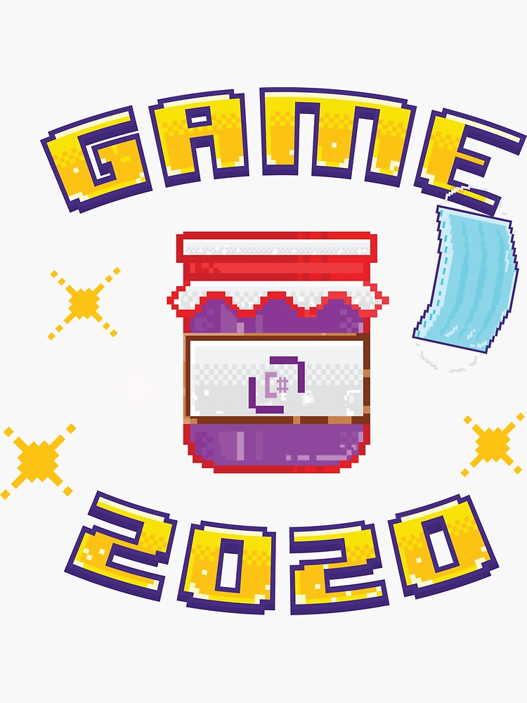 "Game Jam 2020" Sticker for Sale by lockeytees | Redbubble