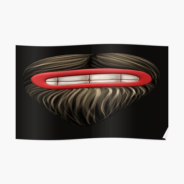 "The Goatee Face mask" Poster by Andyt | Redbubble