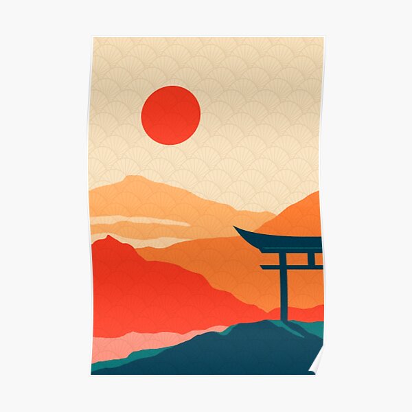 Japanese Rising Sun Posters | Redbubble