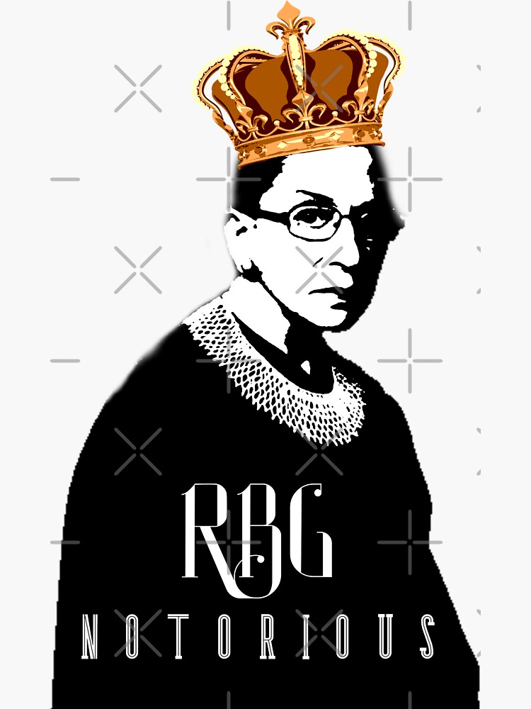 "Notorious RBG Trend " Sticker for Sale by wearyourworthco | Redbubble