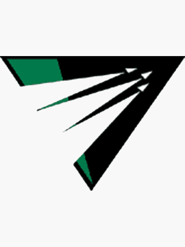 Pegatina «Logotipo de WLAF de fútbol vintage de Raleigh-Durham Skyhawks ...