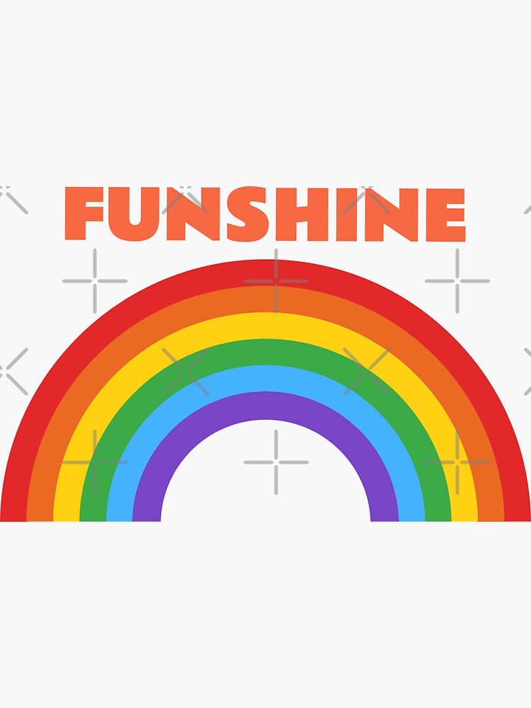 "Funshine" Sticker for Sale by hypnovortex | Redbubble