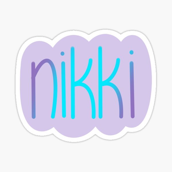 "Nikki " Sticker by gabnkatecreate | Redbubble