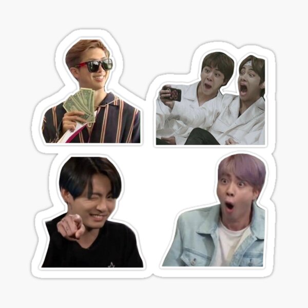"bts meme sticker/magnet set" Sticker for Sale by bluevea | Redbubble