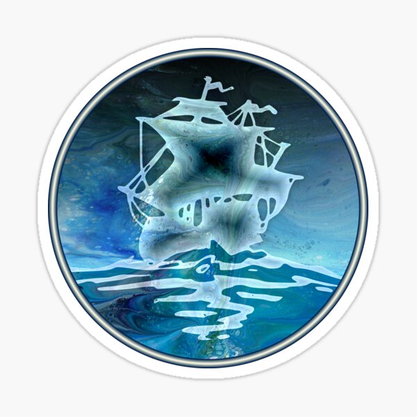 "Ghost Ship" Sticker for Sale by kerravonsen | Redbubble