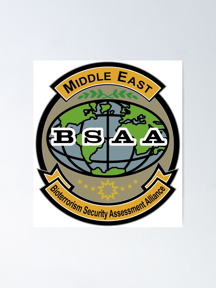 "Resident Evil BSAA Middle East" Poster for Sale by fareast | Redbubble