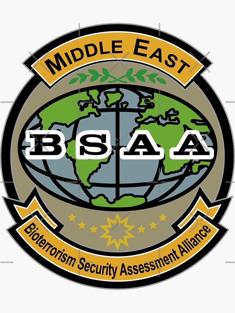 "Resident Evil BSAA Middle East" Sticker for Sale by fareast | Redbubble