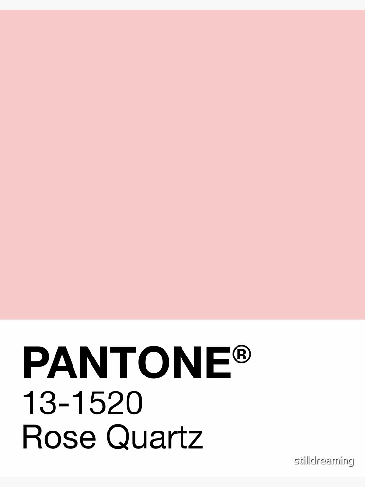 "Pantone Rose Quartz Aesthetic" Sticker for Sale by stilldreaming ...