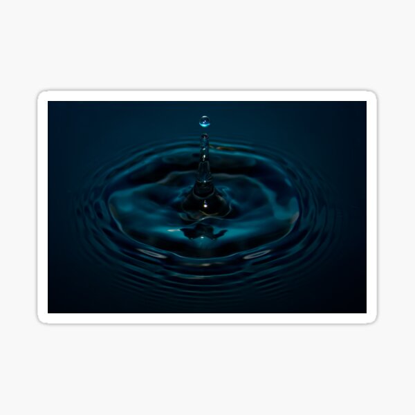"Blue Water Droplet" Sticker for Sale by Nadyaphoto | Redbubble